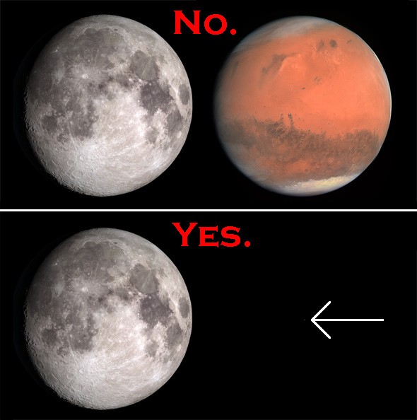 Mars Big As The Moon Not In 2015 Or Ever Mars Big As The Moon Not In 2015 Or Ever