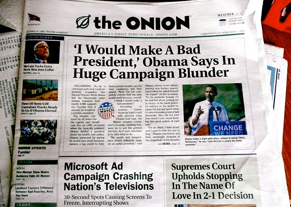 Changes at the Onion: America’s finest news source adjusts to Internet ...
